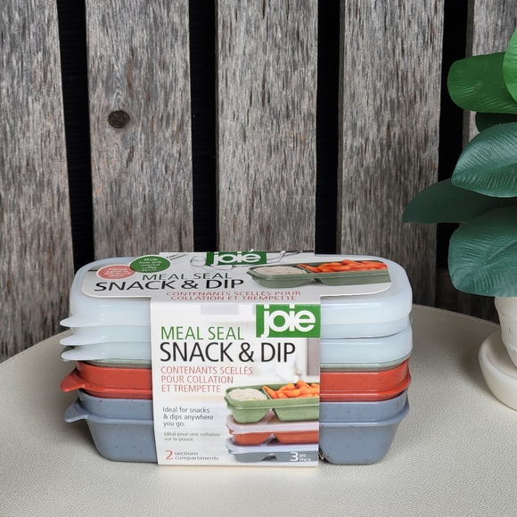Joie | Kitchen | New Joie Snack Dip Containers Sage Rust Gray | Poshmark